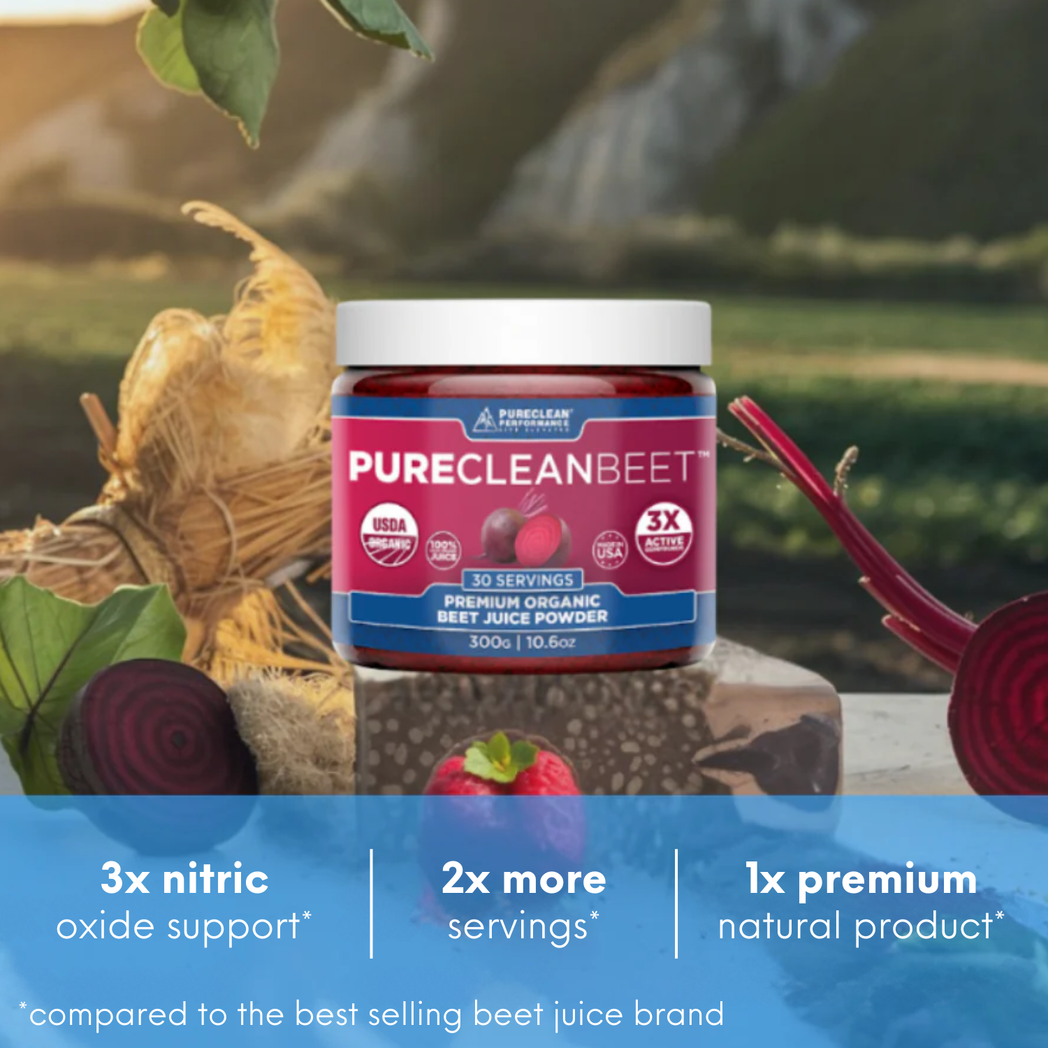 PURECLEAN BEET™ - 100% Organic Beet Juice Powder – PureClean Performance